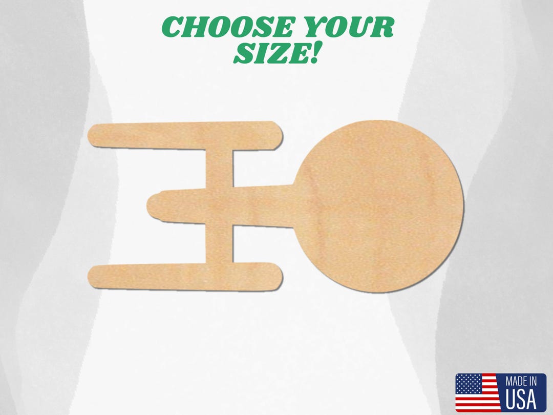 Spaceship Wood Cutouts, Perfect for Sci-fi Crafts, Spaceship Wooden ...