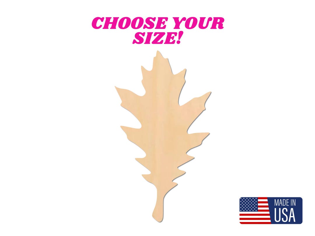 Wooden Blank, Fall Leaf Wood Blank for Crafting Unfinished Wood Cutout ...