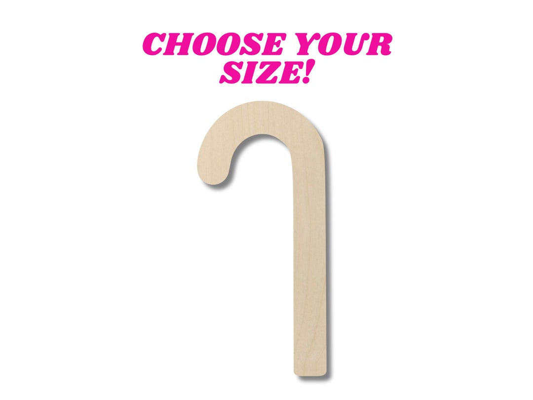 Unfinished Wood Candy Cane Cutout: DIY Craft Supply - Etsy