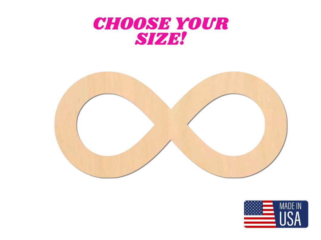 Unfinished Wooden Infinity Shape | Sinfinitywindow Blank Cutout ...
