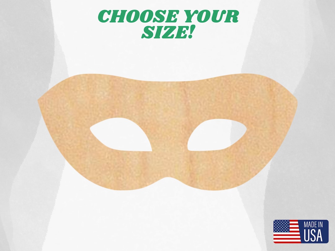 Unfinished Wooden Mask Shape | Decor | Mask Wood Crafts | Craft ...