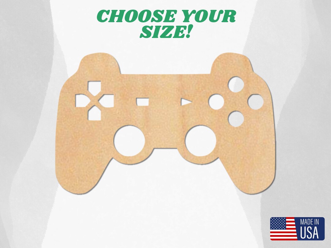 Unfinished Wooden Game Controller Wood Blank | Game Controller Wood ...