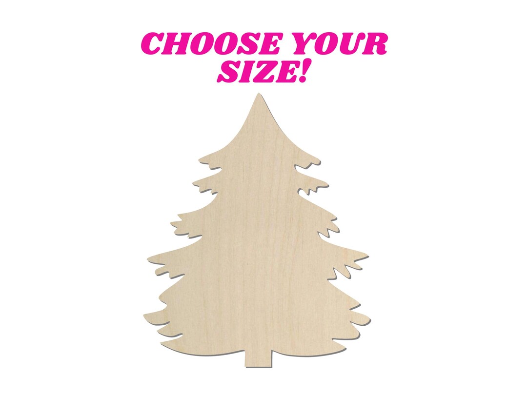 Laser Cut Pine Tree Wood Shape: DIY Craft Blanks - Etsy
