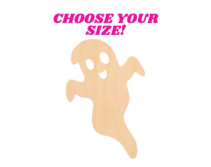 Ghost Friends Halloween Scary Boo Family Gift DIY Wood Cutout Shape ...