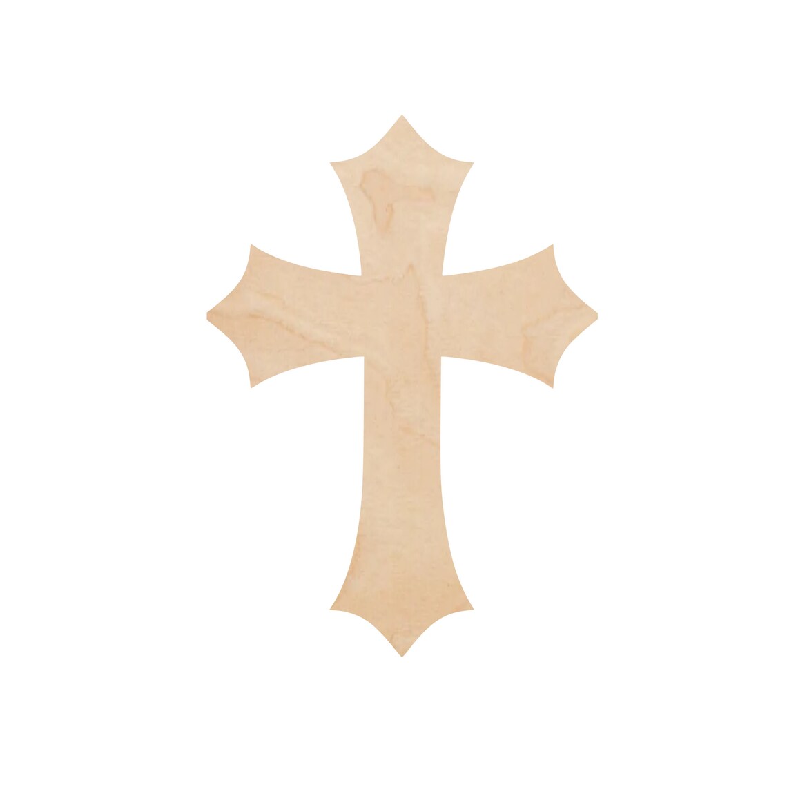 Unfinished Wooden Cross Wood Blank Cross Wood Cutout Shape Laser Cut ...