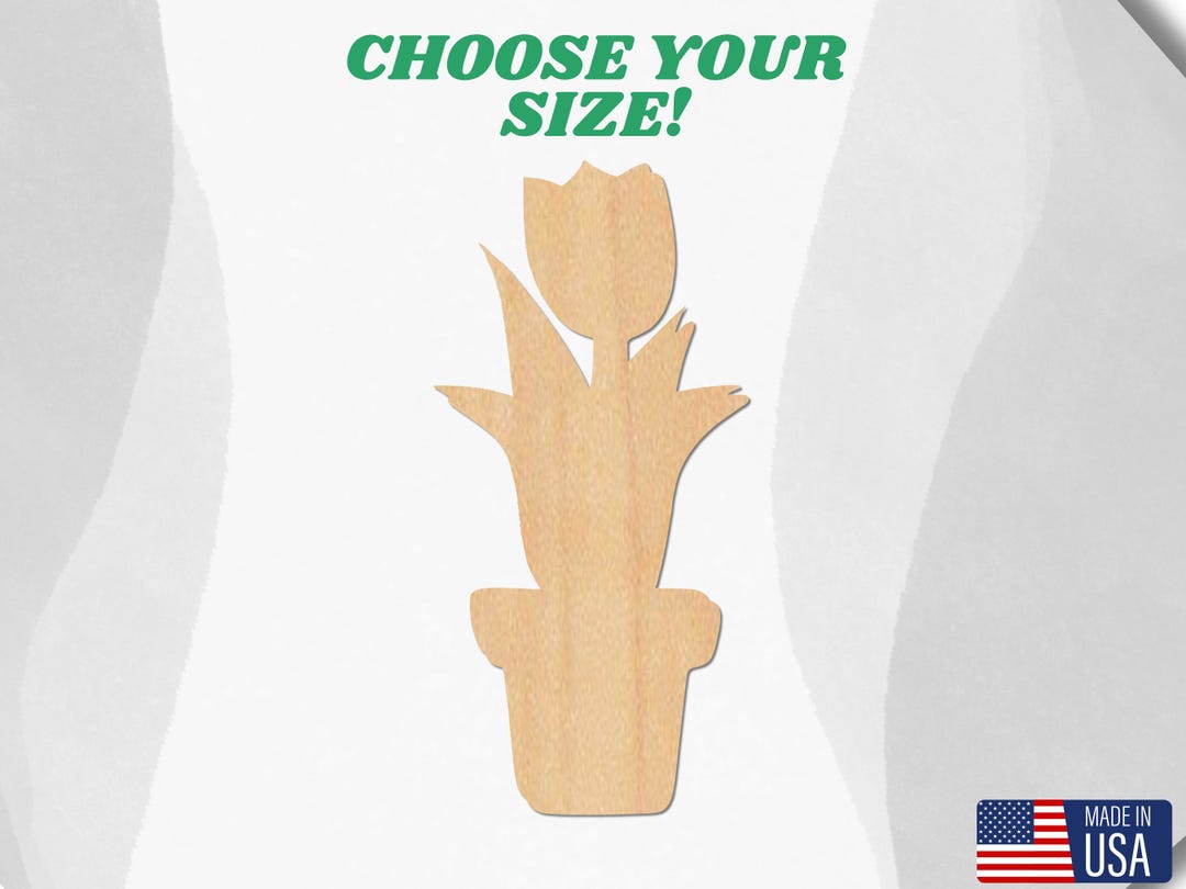 Unfinished Tulip Wood Blank | Tulipwood Cutout Shape | Laser Cut Blanks ...