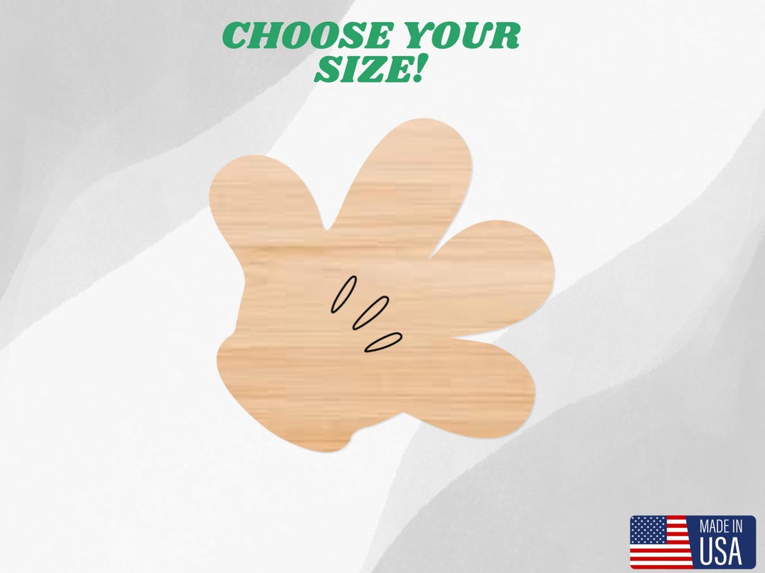 Birch Wood Hand Shape Cutout: DIY Craft Blanks - Etsy