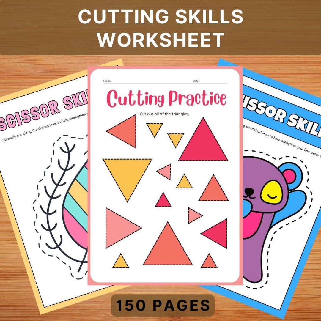 145 Alphabet Letters Shapes Numbers Colors Homeschool, Prek Scissor ...