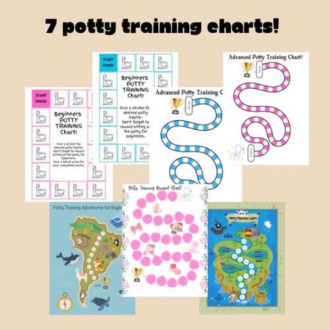 7 Potty Training Reward Charts for Boys and Girls- Beginner and ...