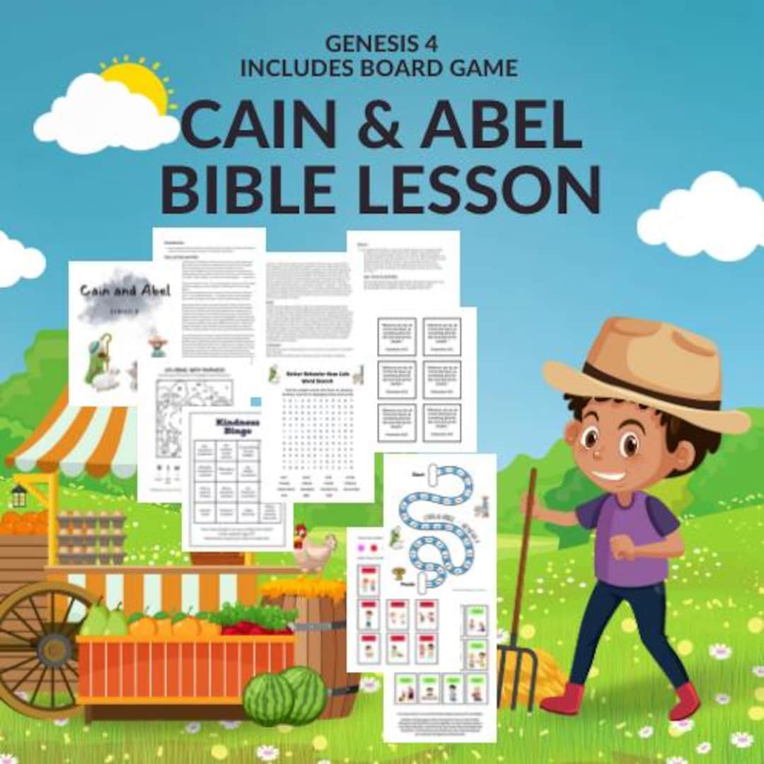 Cain and Abel Bible Lesson (genesis 4) for Church or School or Home - Etsy