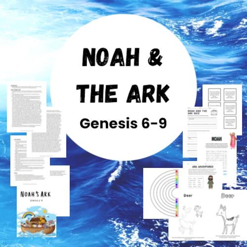 Noah’s Ark Bible Lesson (genesis 6-9) for Church or School - Etsy