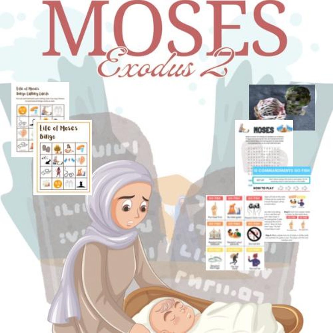 Moses Bible Lesson (exodus 2) for Church or School or Home - Etsy