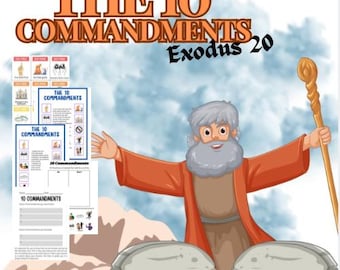 10 Commandments Bible Lesson (exodus 20) for Church or School - Etsy
