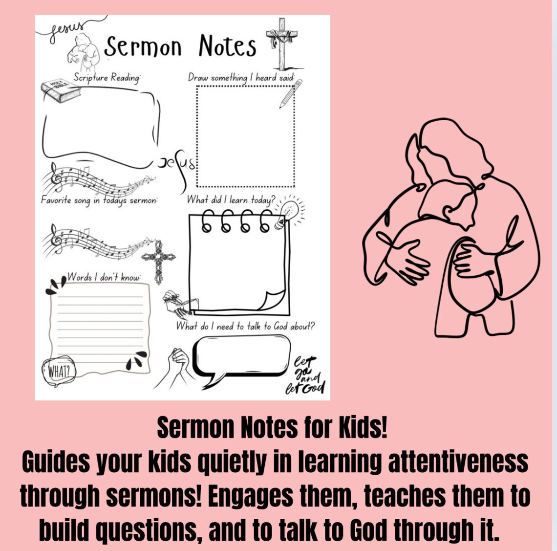 Sermon Notes for Kids - Etsy