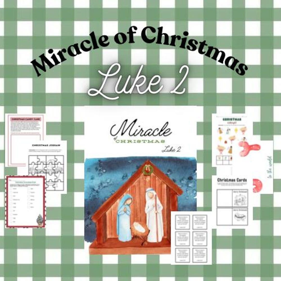 The Christmas Miracle Bible Lesson on Luke 2 for Church or School - Etsy