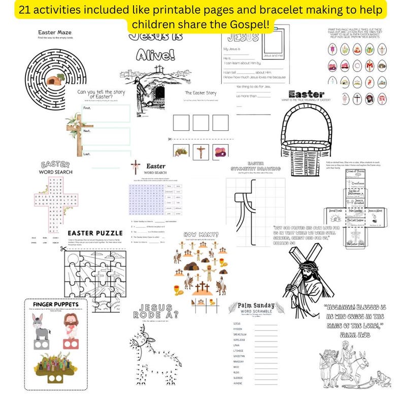Palm Sunday, Crucifixion, Easter Bible Lesson- Childrens Church or ...
