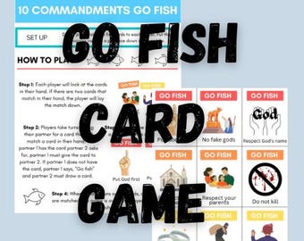 10 Commandments Go Fish - Etsy