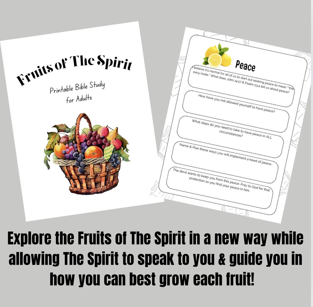 Fruits of the Spirit Printable Bible Study - Etsy