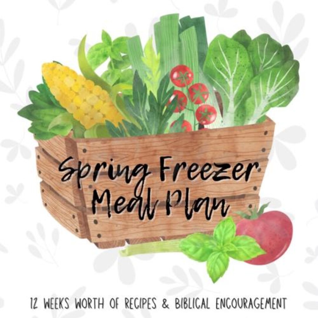 12-week Spring Freezer Meal Plan, Grocery List (digital Download) - Etsy