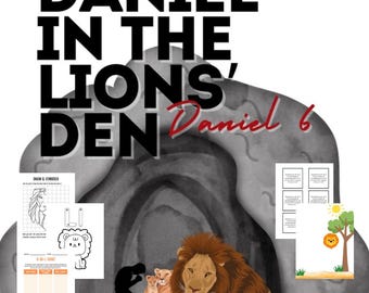 Daniel in the Lions’ Den Bible Lesson (daniel 6) for Church or School ...