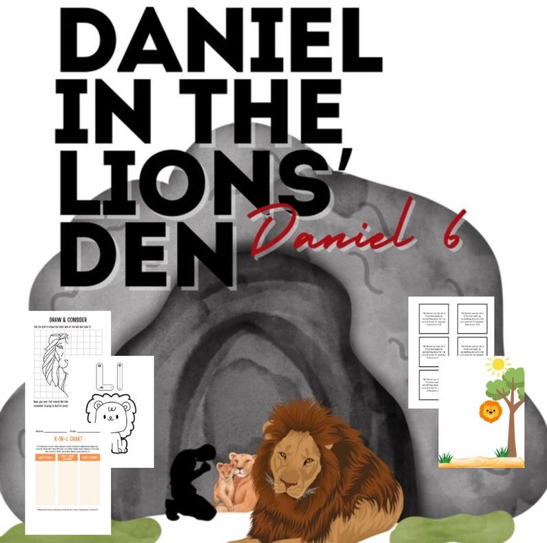 Daniel in the Lions’ Den Bible Lesson (daniel 6) for Church or School ...