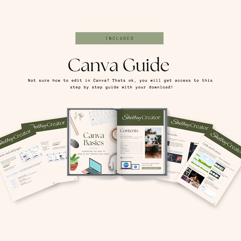 Online Course Worksheet Template Coaching Tool Canva Creator Workbook ...