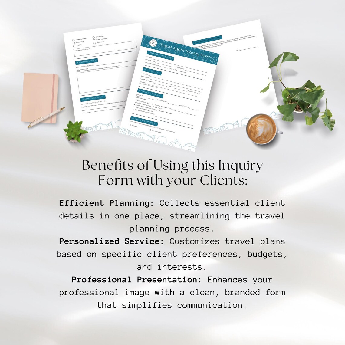 Travel Agent Inquiry Form Template, Trip Inquiry Questionnaire, Travel ...