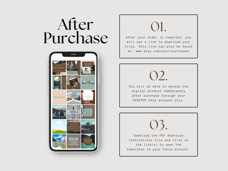 Instagram Canva Template for Travel Agent 50 Bundle Social Media Travel ...