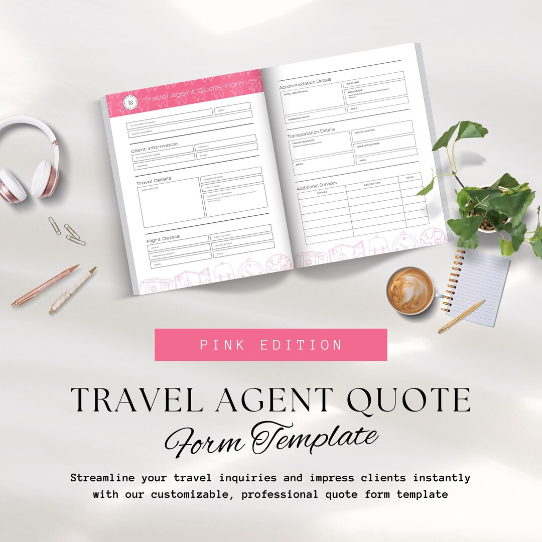 Travel Agent Inquiry Form Template, Trip Inquiry Questionnaire, Travel ...