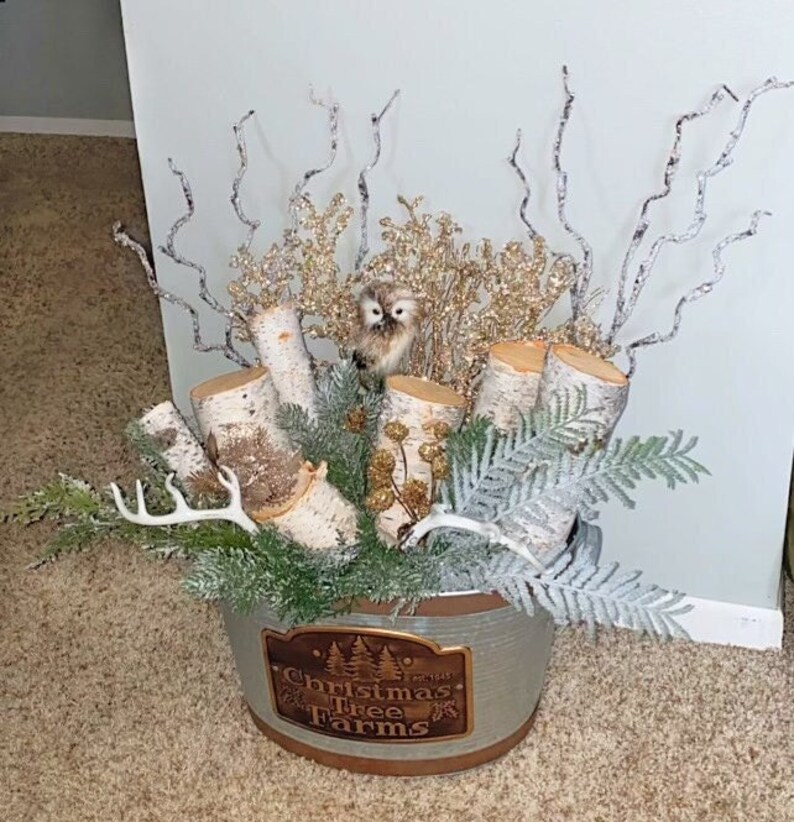 Rustic Fireplace Box With Birch Logs - Etsy