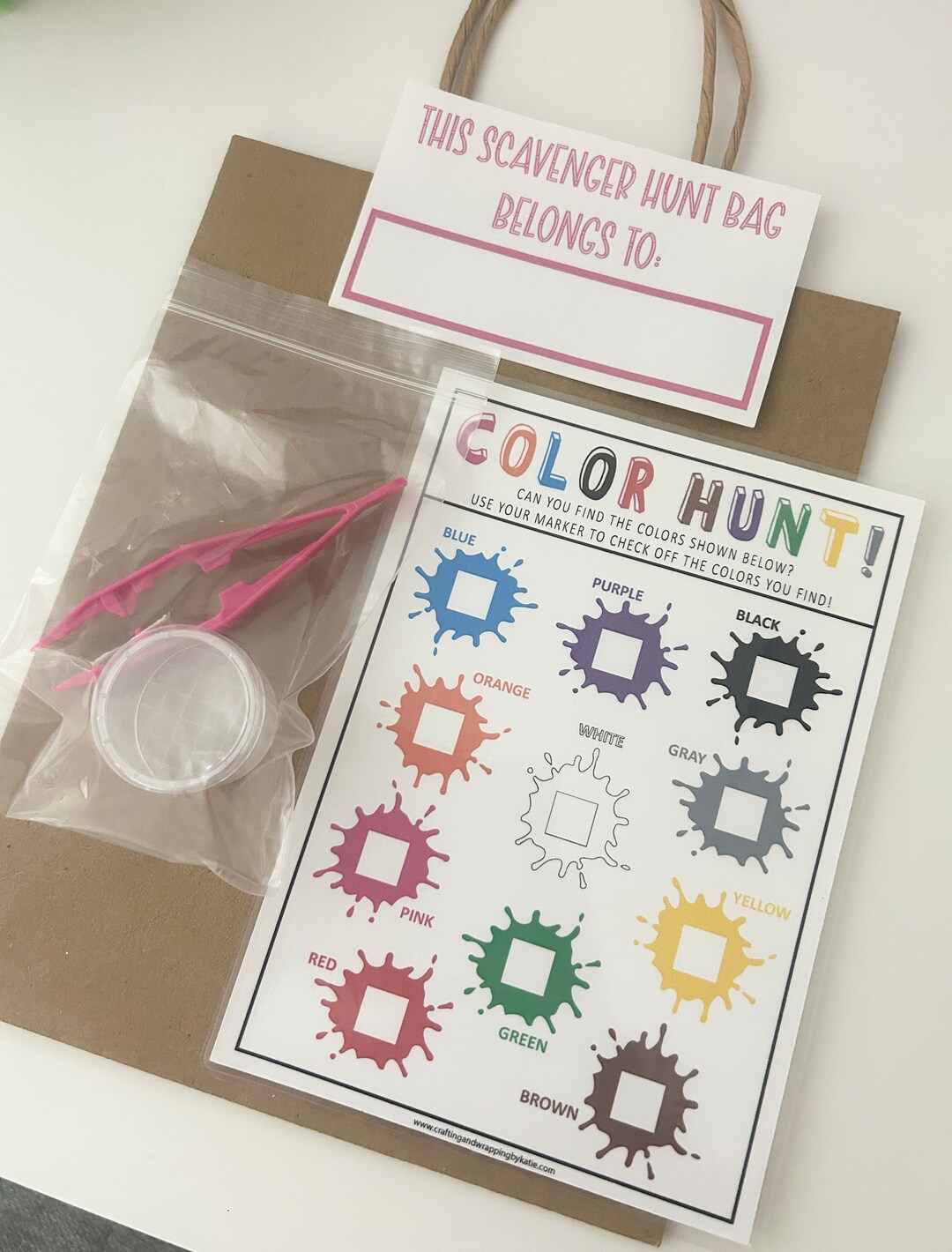 Nature Scavenger Hunt Kit Kids Scavenger Hunt Bug Hunt Color Hunt ABC ...