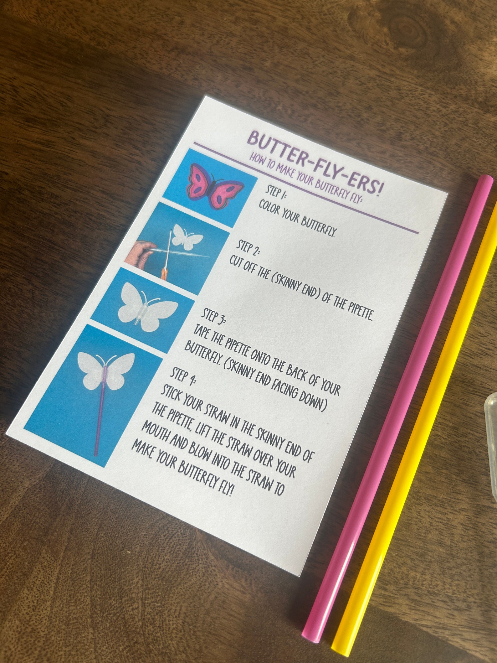 Butter-fly-er Craft for Kids Kids Summer Crafts and Activities Fun for ...