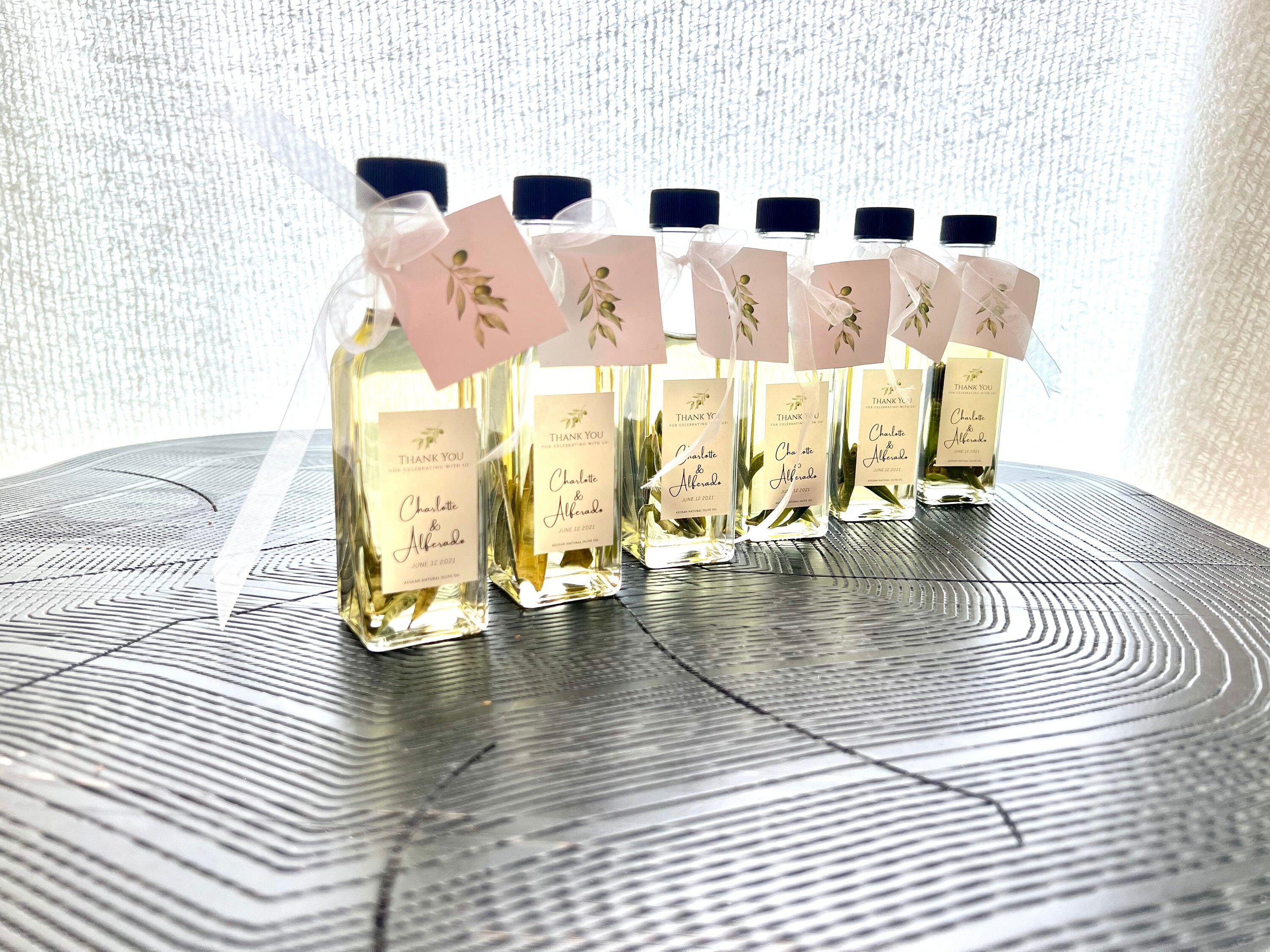 100 Pcs 100ml Olive Oil Wedding Favors, Extra Virgin Olive Oil Favors ...