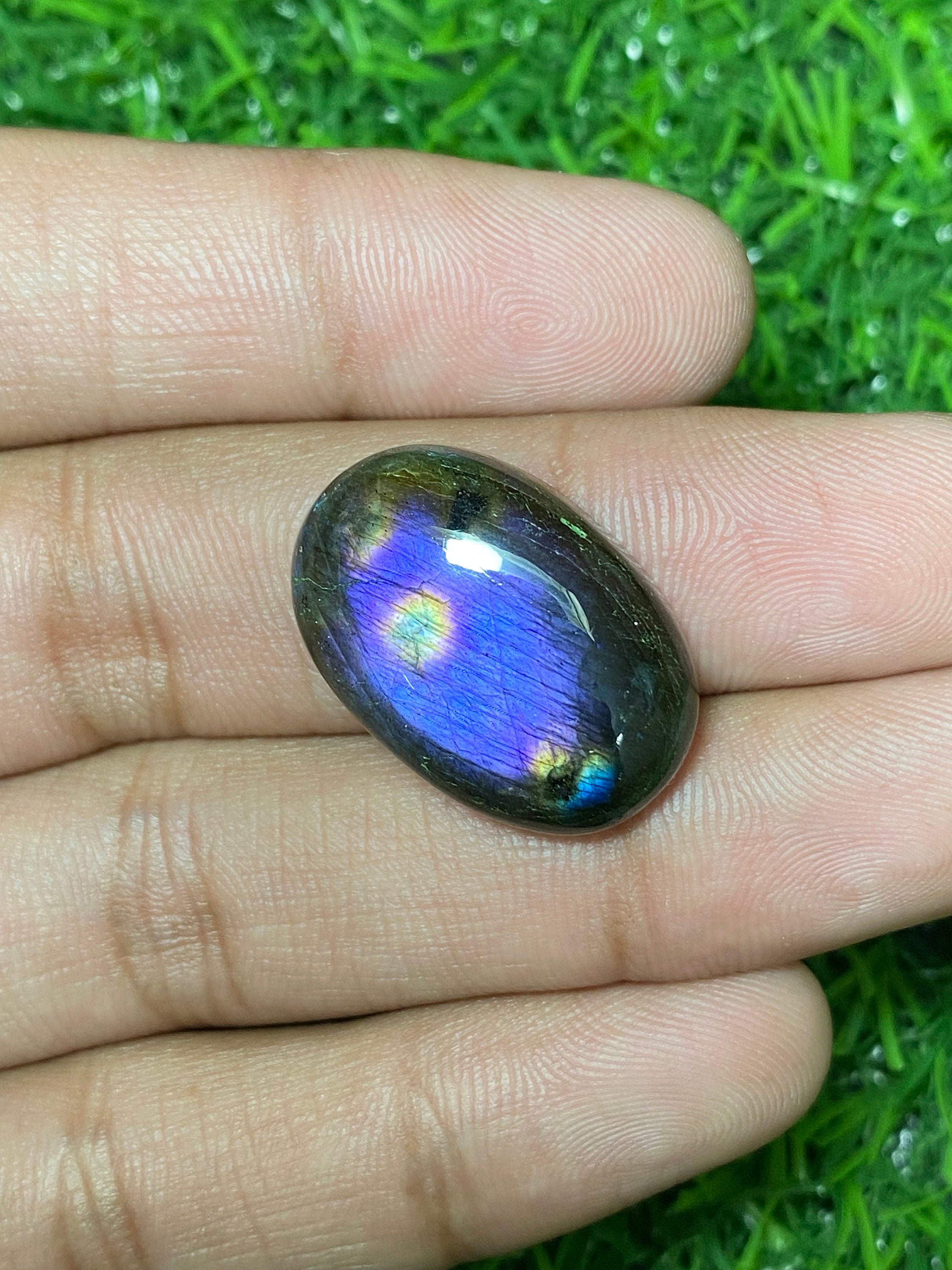 Very Attractive Full Purple Flashy Labradorite Cabochon Size - Etsy