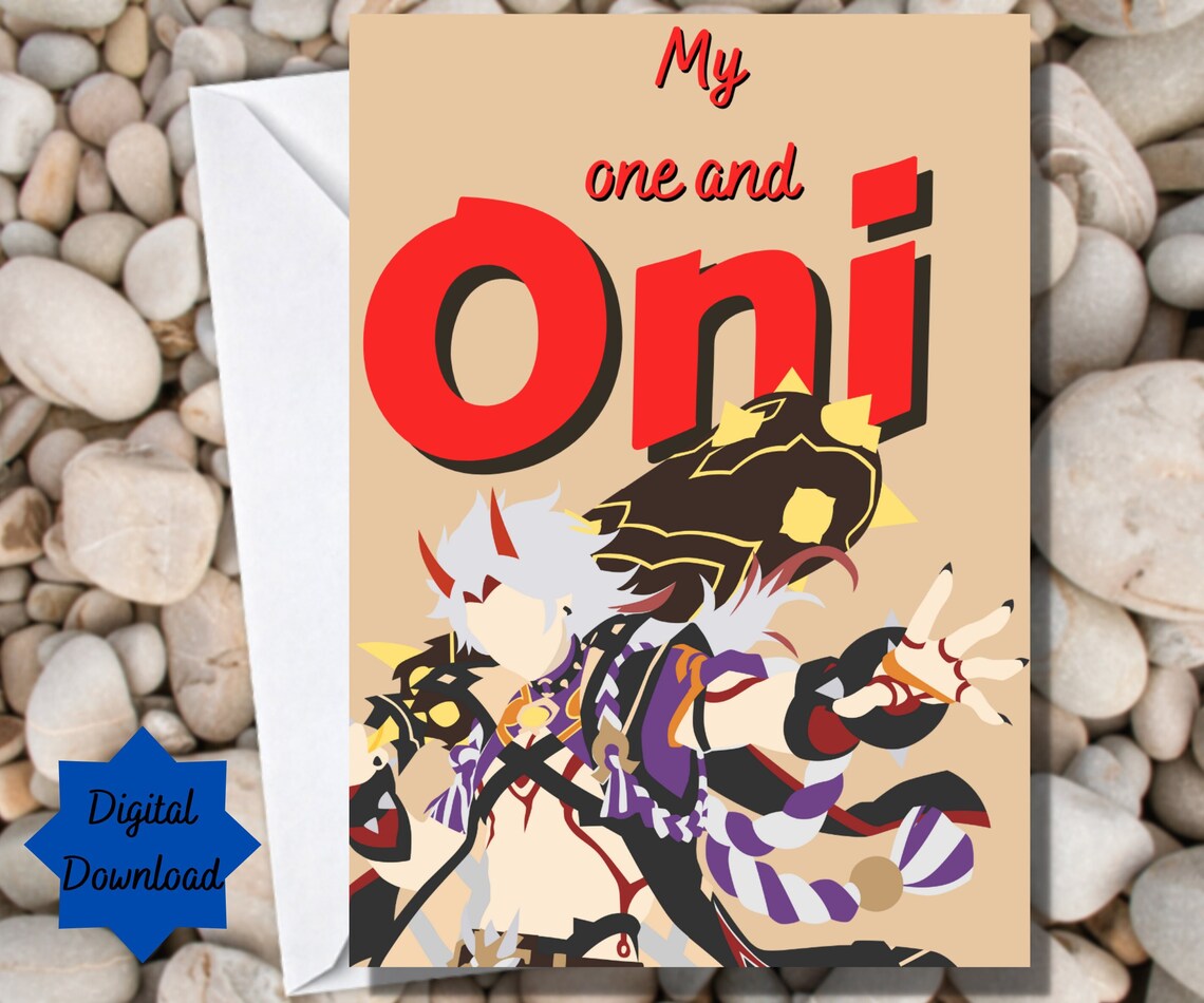 ITTO Arataki Genshin Impact Digital Card, Genshin Impact Download ...