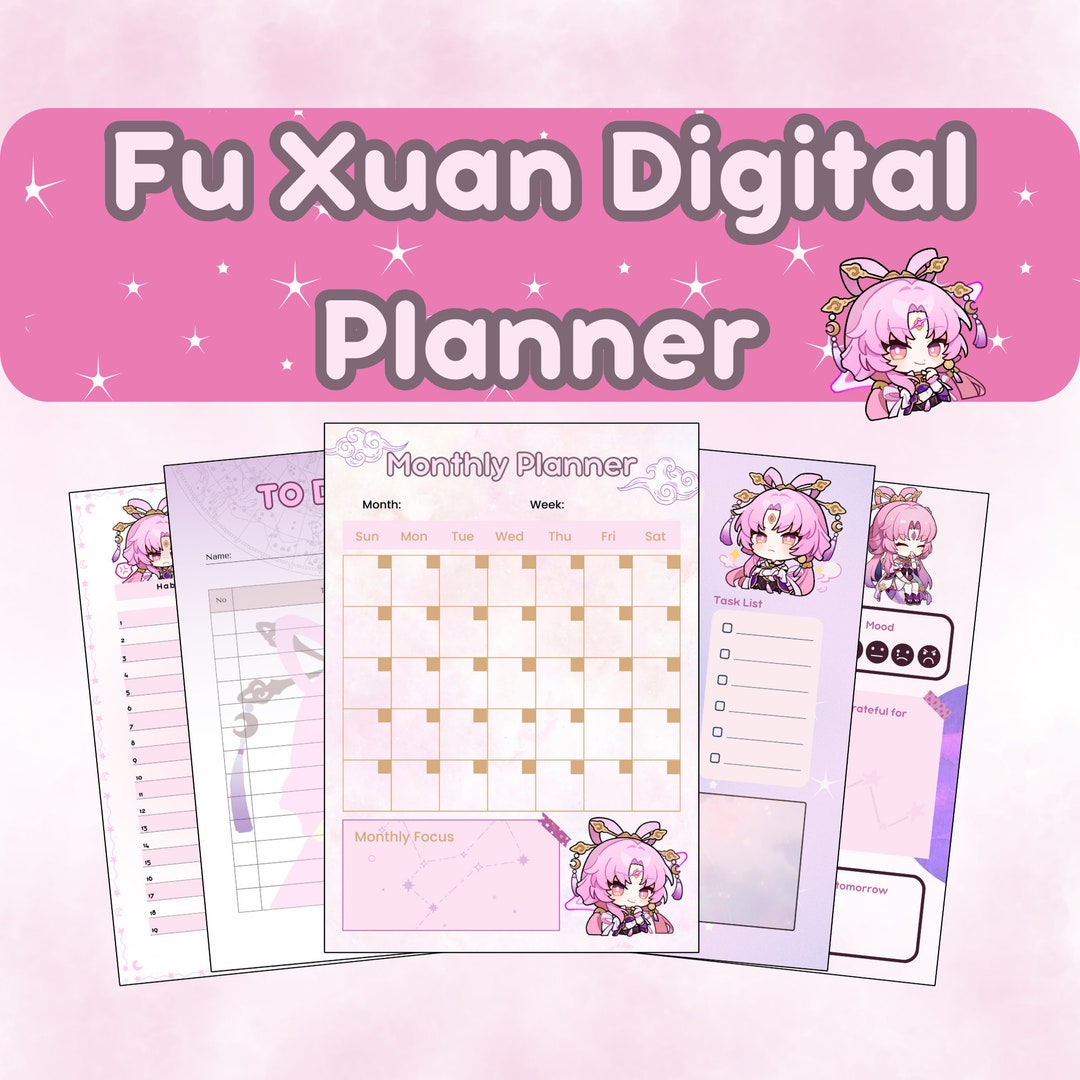 Fu Xuan STARRAIL Digital Journal, STARRAIL Digital Planner, Star Rail ...