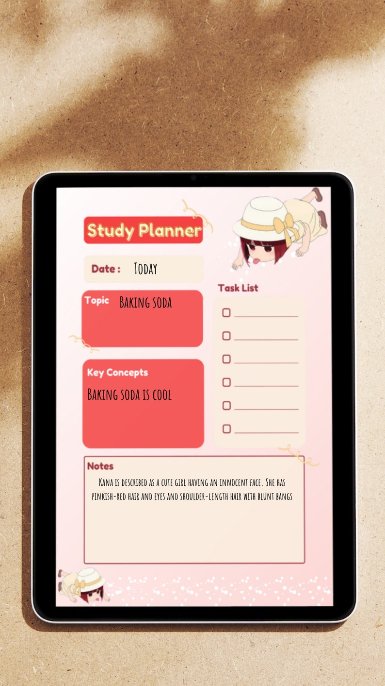 Oshi No Ko Digital Planner, Oshi No Ko Digital Journal Download, Ai Hoshino Digital Planner ...