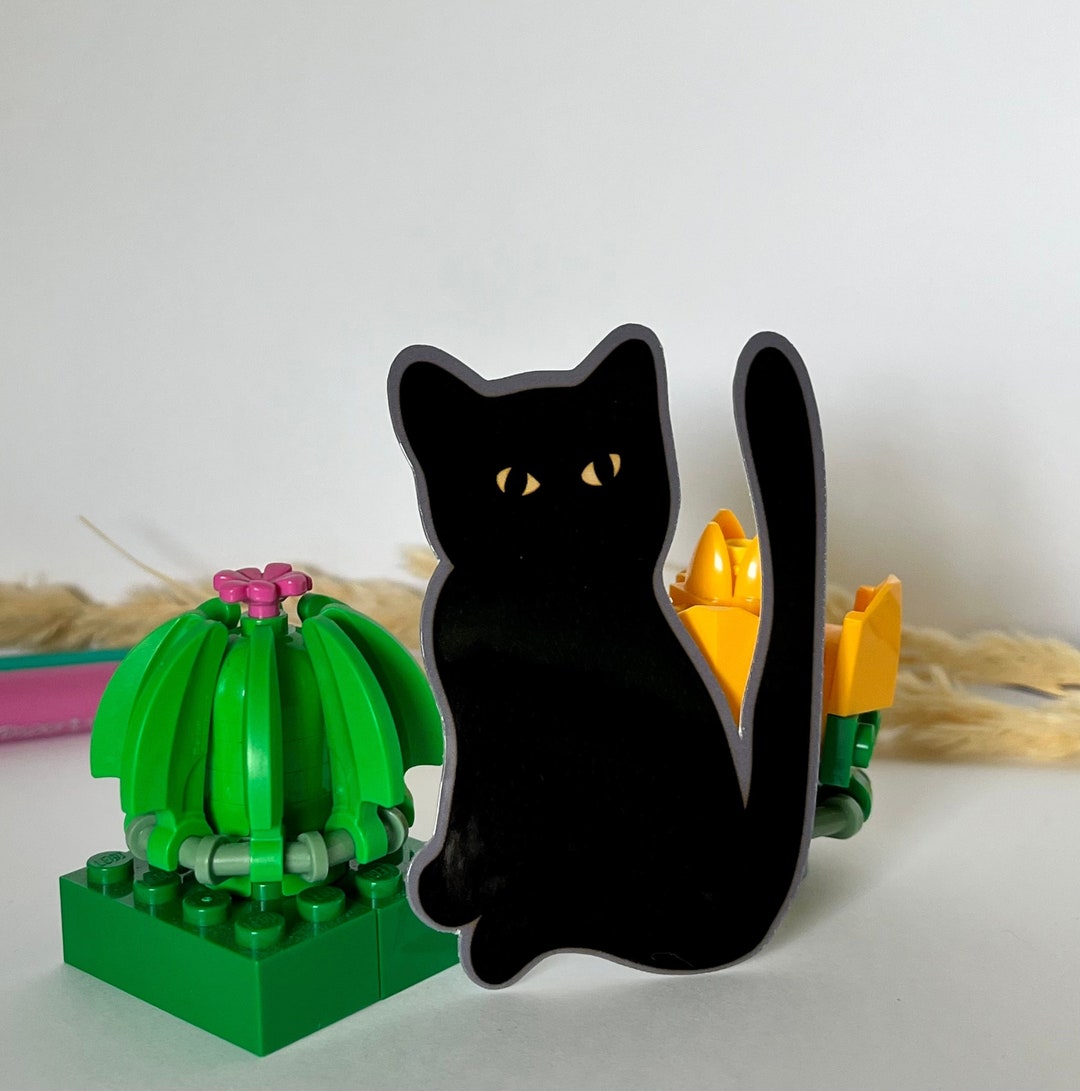 Sassy Cat Sticker / Cat Design / Black Cat Sticker / Animal Sticker ...