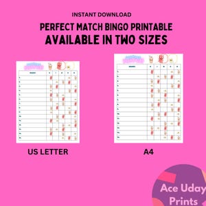 Perfect Match Bingo – 3 Pack Printable Game Cards | Romantic Icebreaker ...