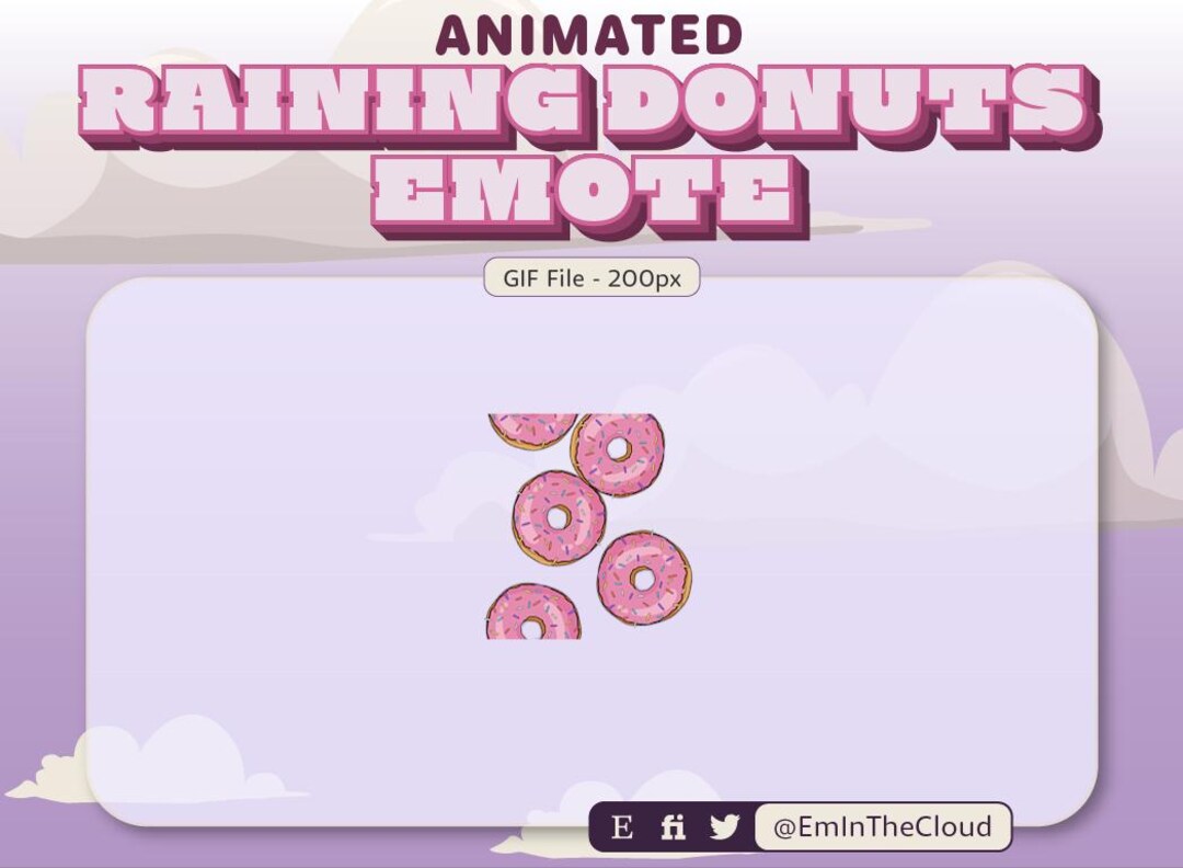 Animated Raining Donuts Emote - Etsy