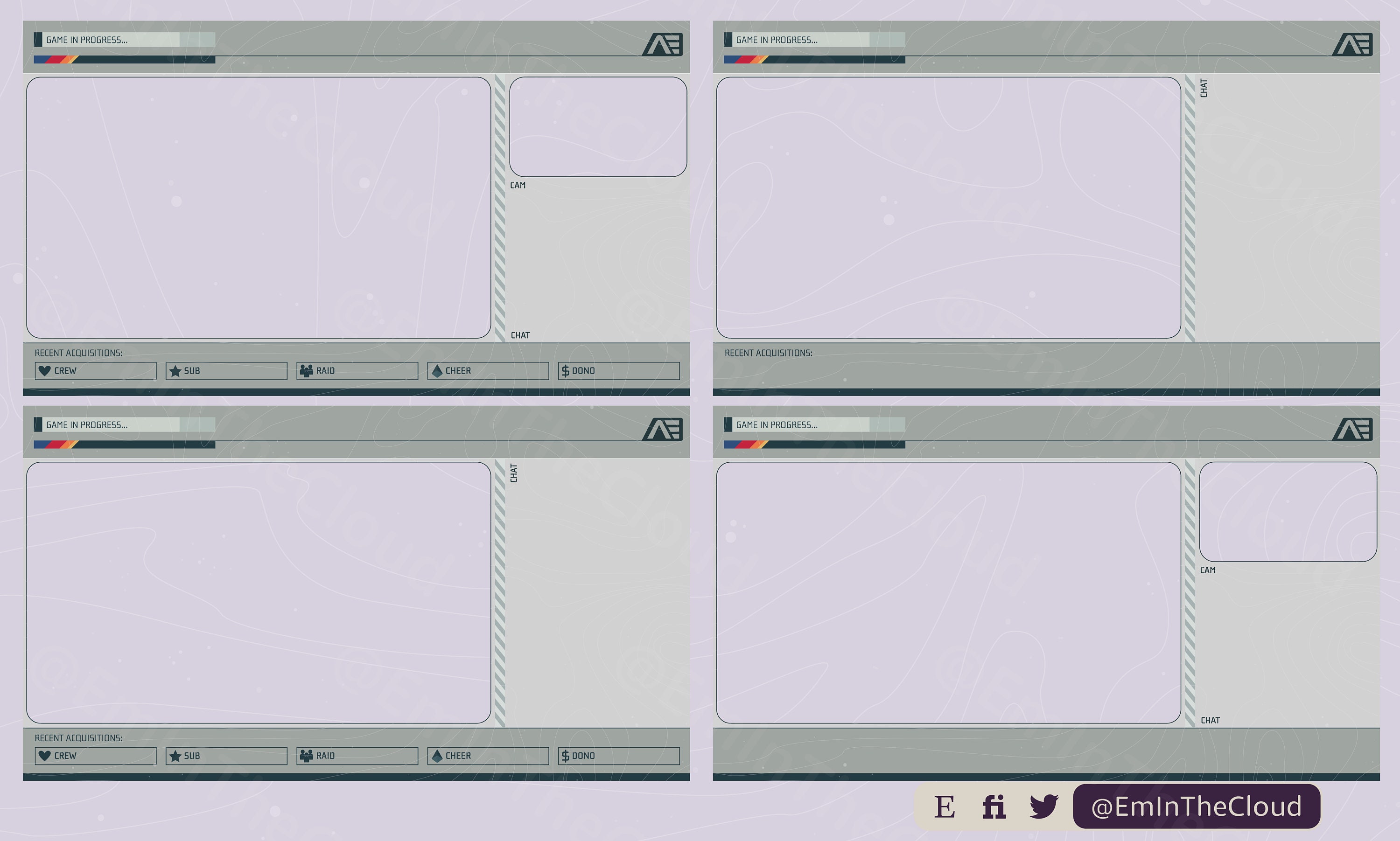 STARFIELD Stream Overlays Just Chatting Game Overlays - Etsy