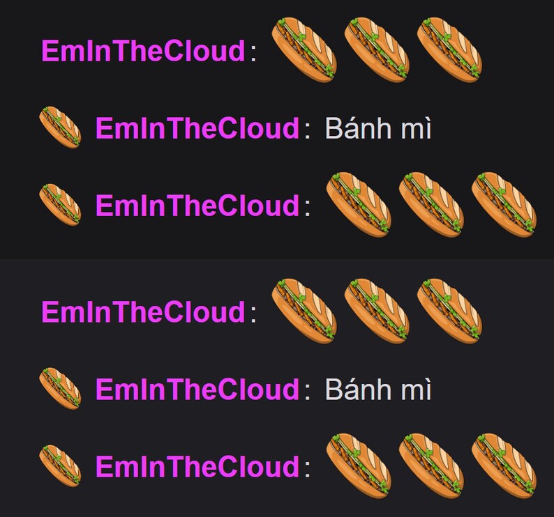 Bánh Mì Twitch Emote - Banh Mi Vietnamese Bread - Etsy