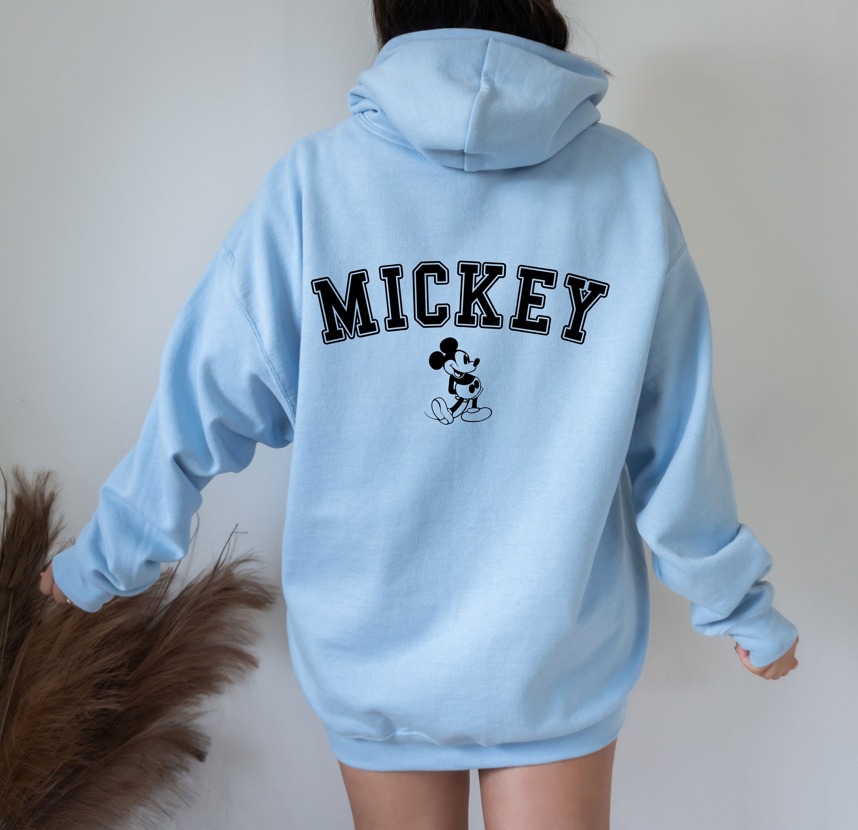 Disney Mickey Hoodie, Minimalist Mickey Mouse Hoodie, Cute Fall Hoodie ...