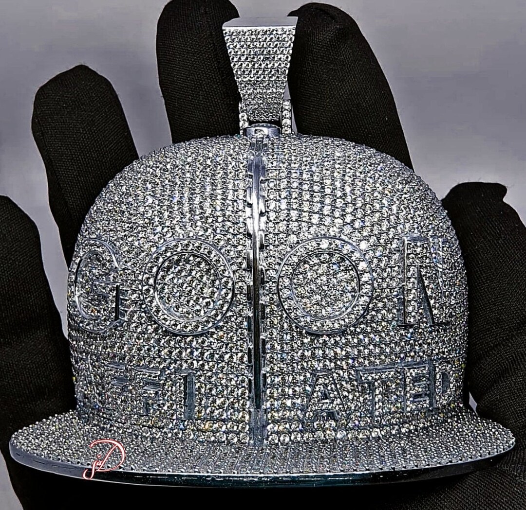 Custom Letter Name GOON Cap 925 Silver Moissanite Diamond Iced Out ...