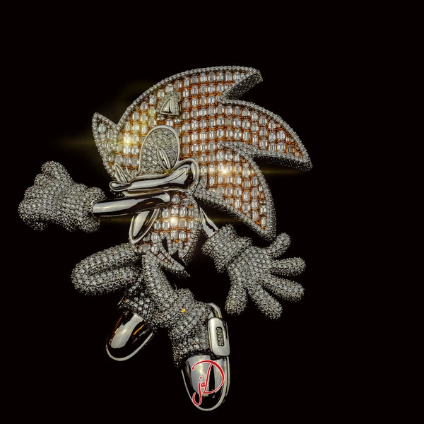 Sonic Cartoon Charm - Etsy