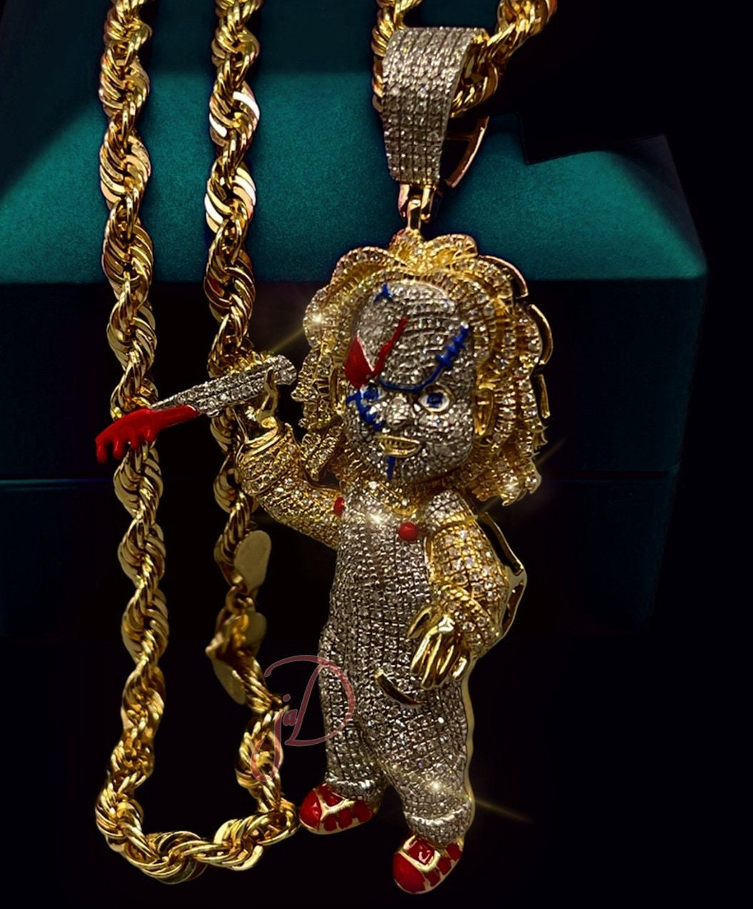 Custom Angry Boyfriend 925 Silver Moissanite Diamond Iced Out Necklace ...