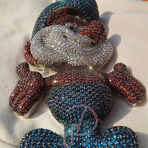 Custom Cartoon Character Smurf 925 Silver 37ct Moissanite Icedout ...