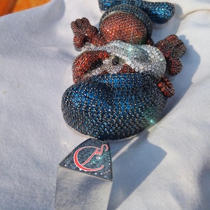 Custom Cartoon Character Smurf 925 Silver 37ct Moissanite Icedout ...