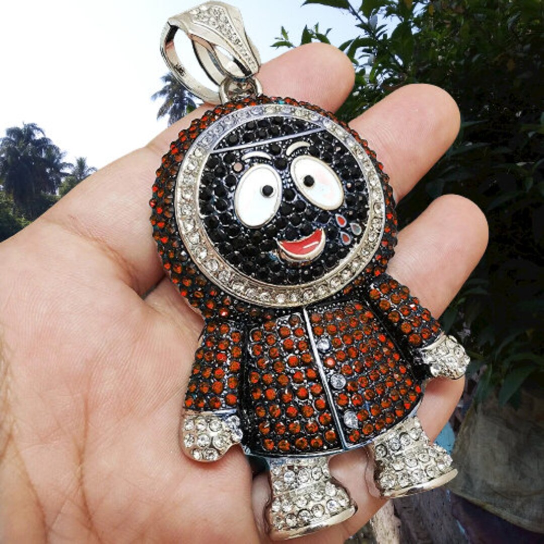 Custom Cartoon Doraemon 925 Silver Prong Moissanite Diamond Iced Out ...