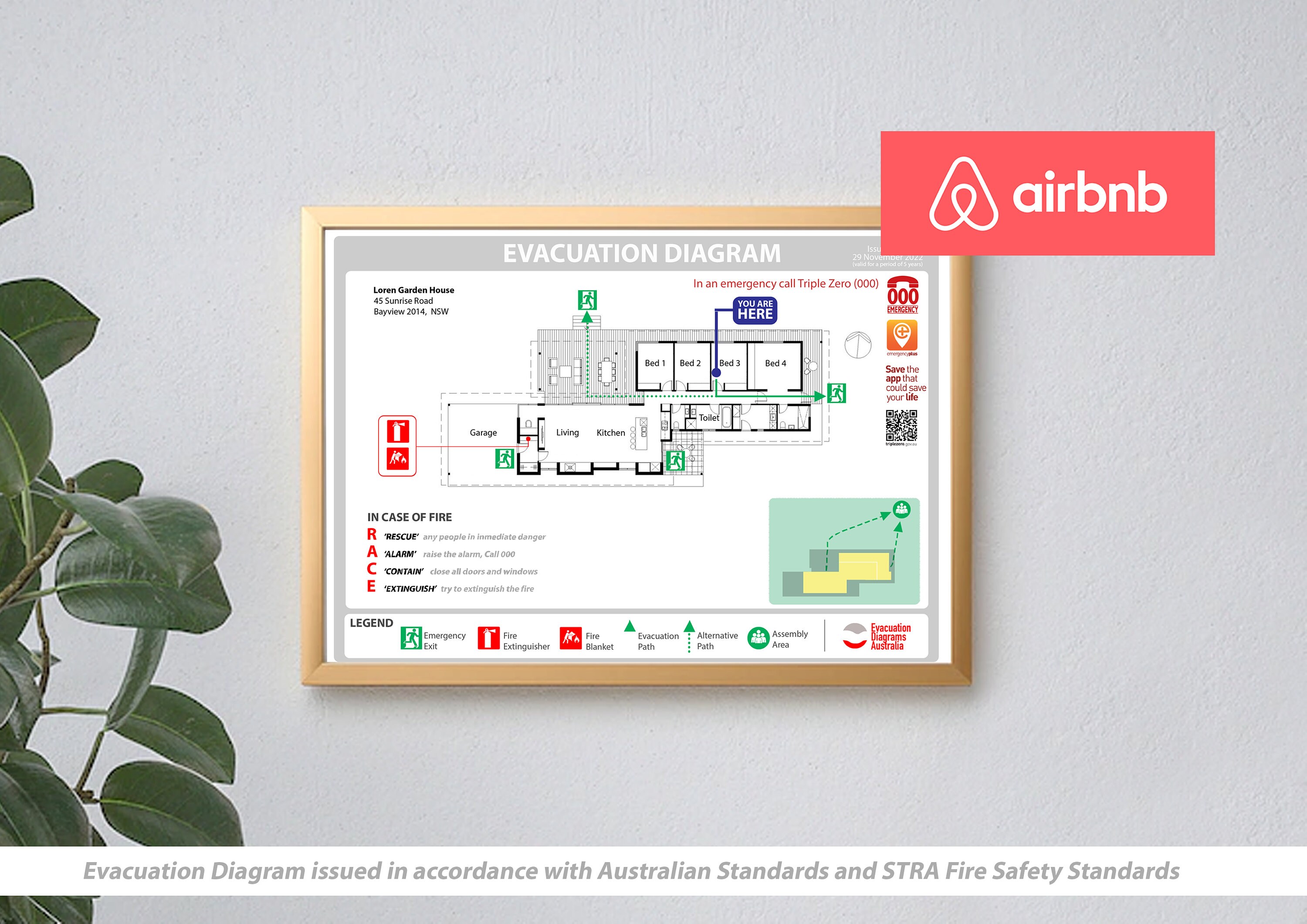 Evacuation Diagram (additional Floor Plans) - Etsy